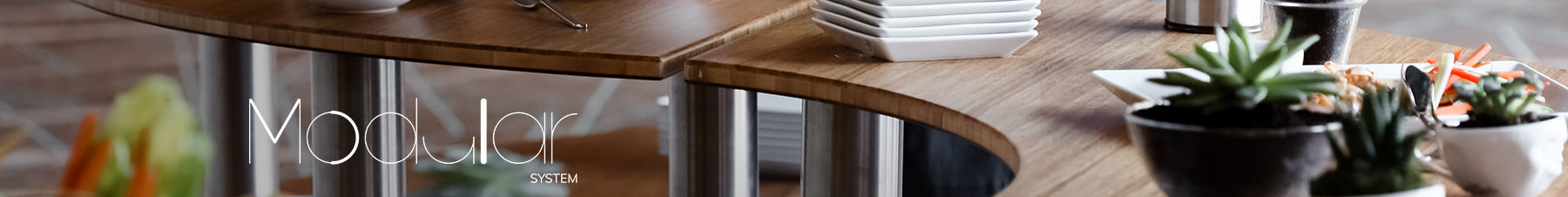 Mogogo Creative Range: Curved Banquet & Buffet Tables Design