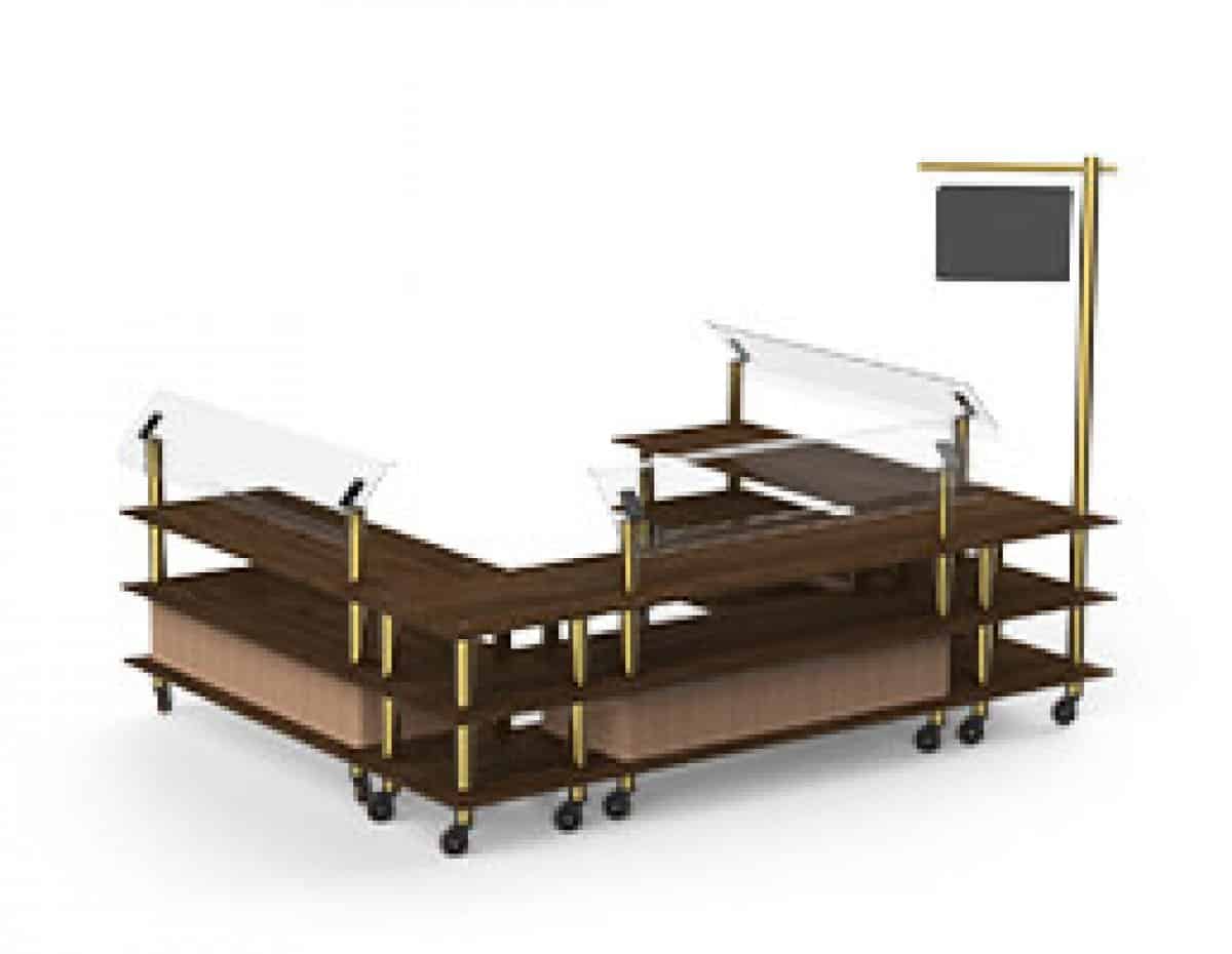 CLASSIC CURVED BUFFET STATION - Mogogo F&B Furniture