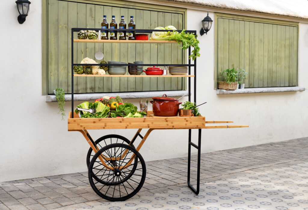 CART WITH SHELVES - Mogogo F&B Furniture