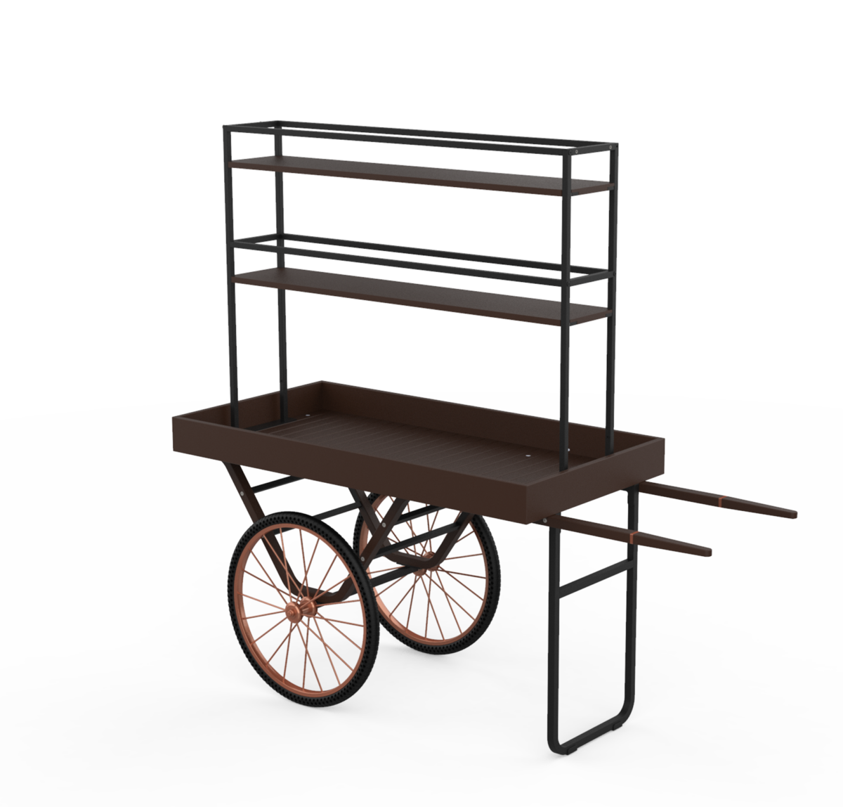 CART WITH SHELVES - Mogogo F&B Furniture